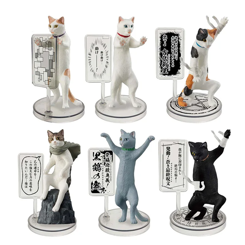 Japan Gashapon Action Figure Cute Kawaii Kitchen Cat Anime Figurine ...