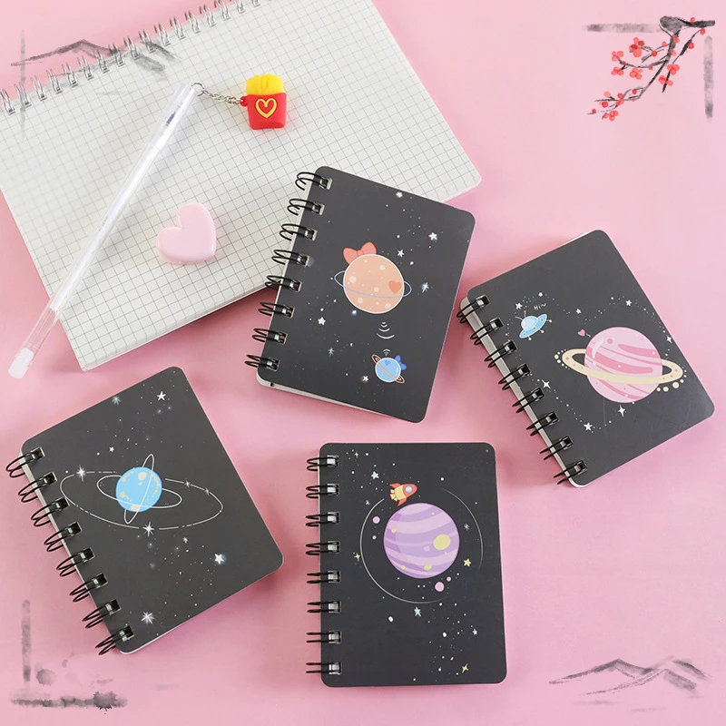 1-Pcs-Planet-Flip-Coil-Book-Student-Portable-Pocket-Notebooks-Mini ...