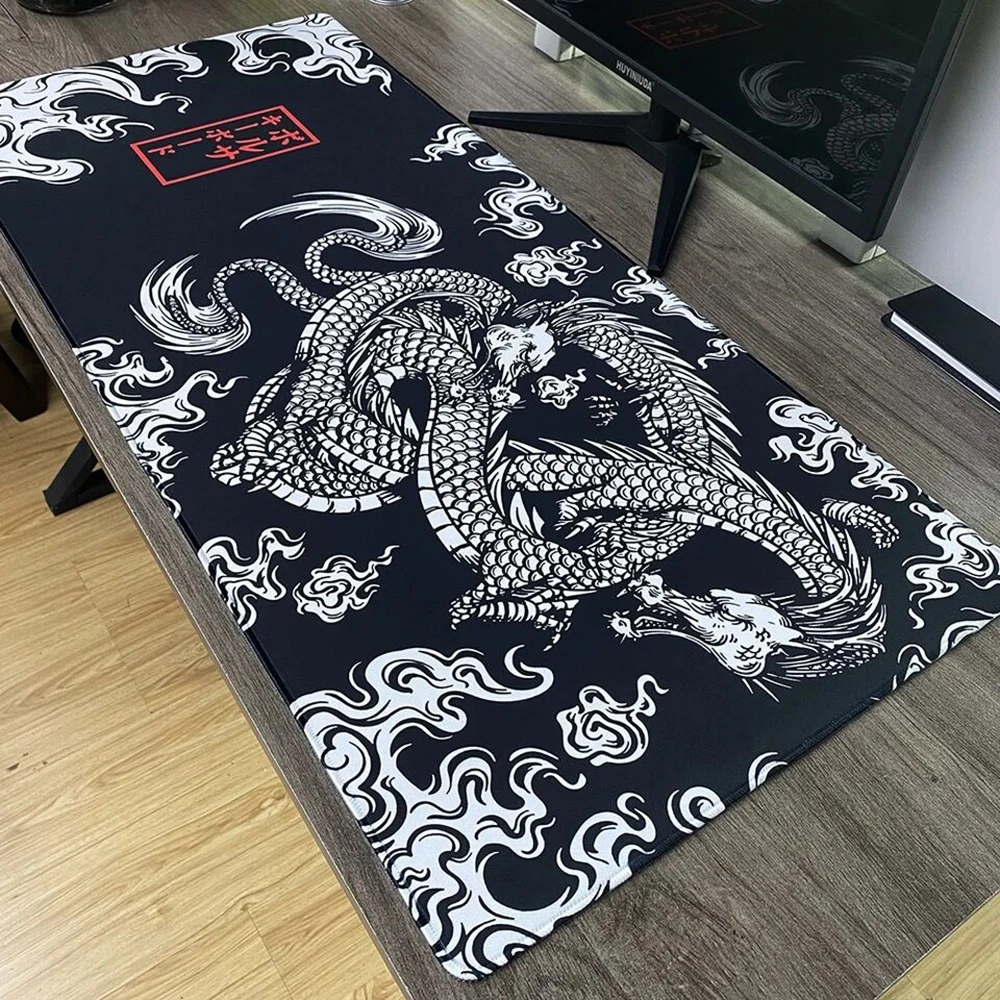 Japanese Dragon Large Gaming Mousepad XXL Keyboard Gamer Mouse Pad on ...