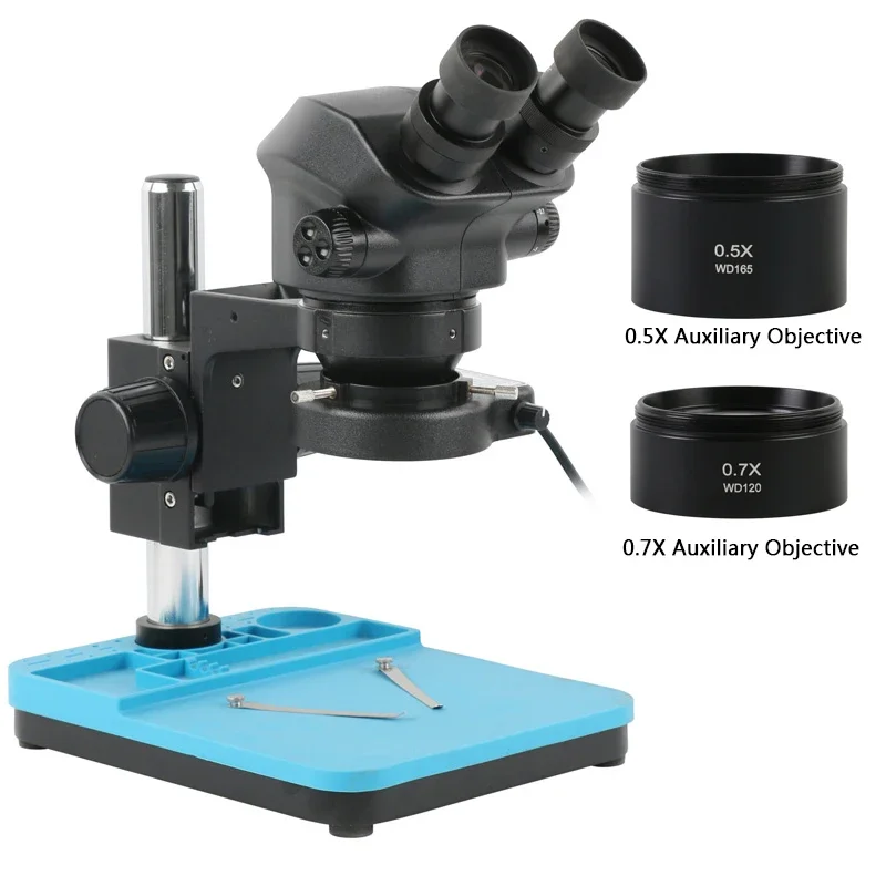 3.5X 7X 50X Magnification Continuous Binocular Stereo Microscope 0.5X 0 ...
