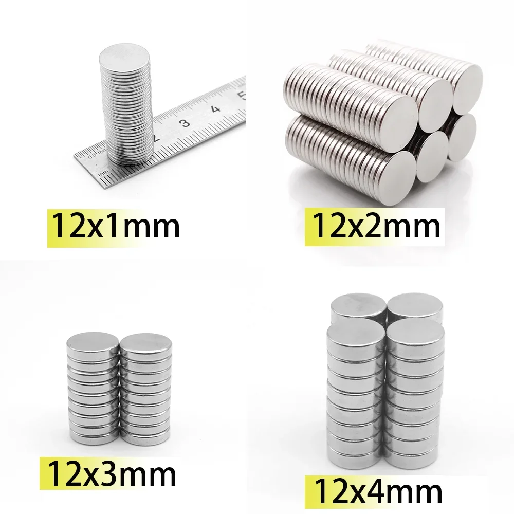N35-12x1mm-12x2-12x3-12x4-Magnet-Super-Power-Neodymium-Seach-Magnets-Nickle-Coating-Magnetic ...