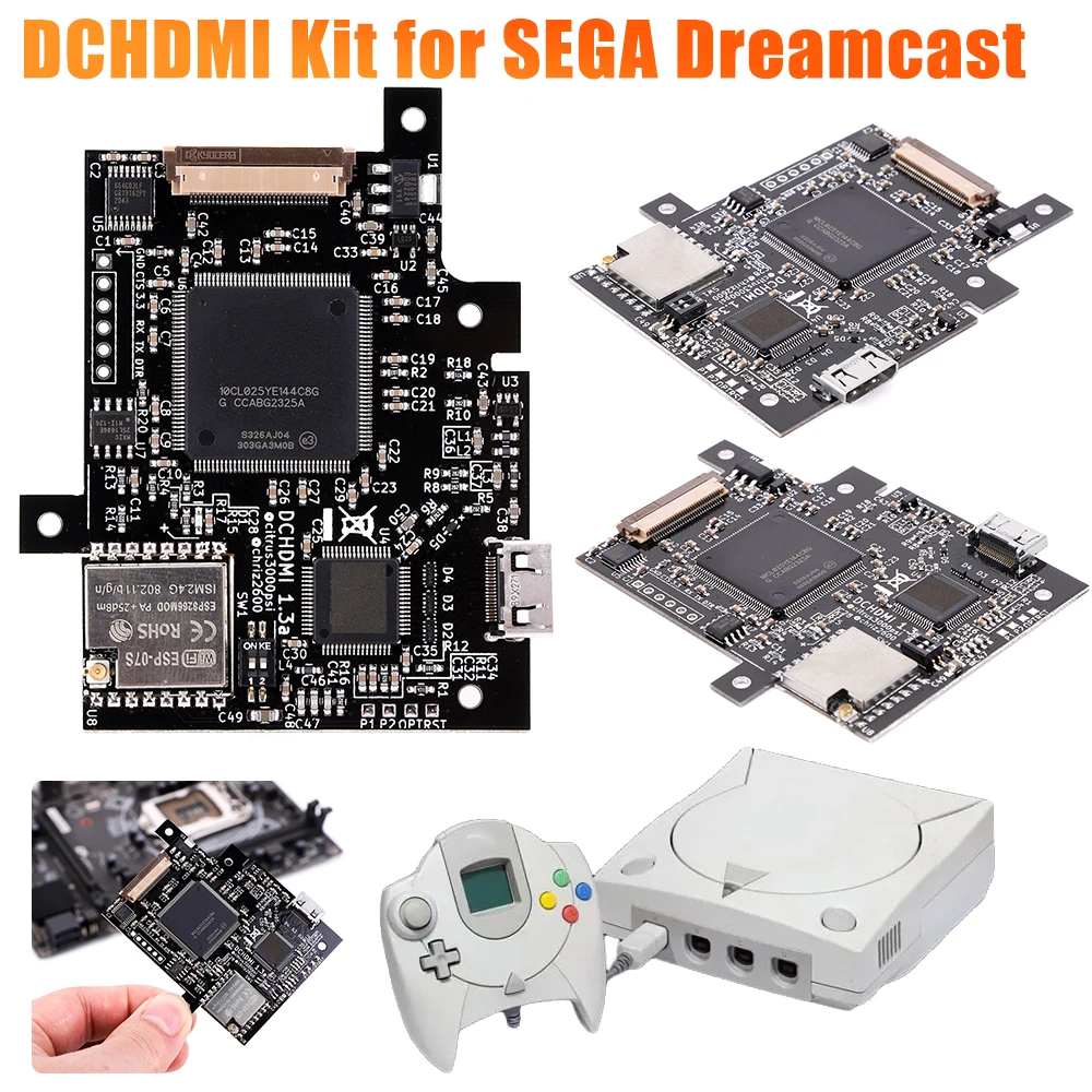 DCHDMI-Kit-for-SEGA-Dreamcast-Gaming-Accessories-Game-Console-PCB-Board ...