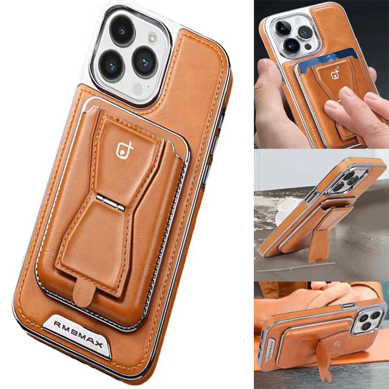 for iPhone 16 15 14 Plus 13 12 Pro Max Case Foldable Stand with Hole ...