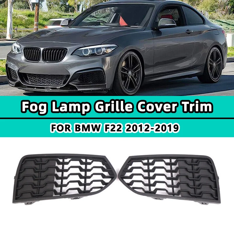 2X-Front-Bumper-M-Fog-Light-Lamp-Grilles-Grill-For-BMW-F22-F23-2012 ...