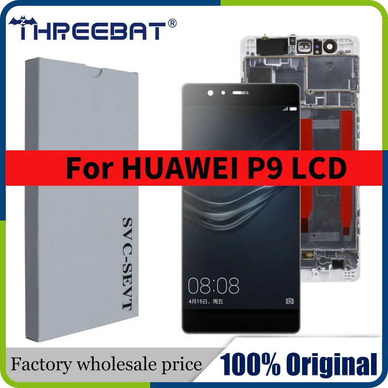 Original 100% Test 5.2 Inch Lcd With Frame For Huawei P9 Eva-l09 Eva ...