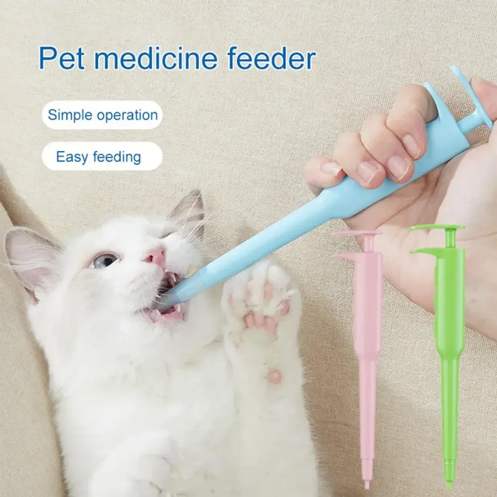 Medicine-Feeder-Handheld-Pill-Shooter-Cat-Dog-Syringe-Dispenser-Feeding ...