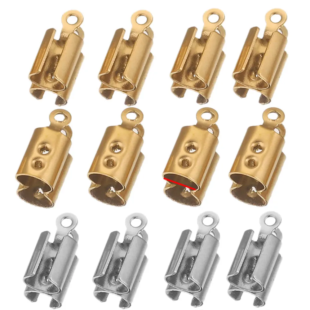 50pcs-Stainless-Steel-Rope-Chain-Cords-Crimp-Bead-End-Caps-for-Jewelry ...