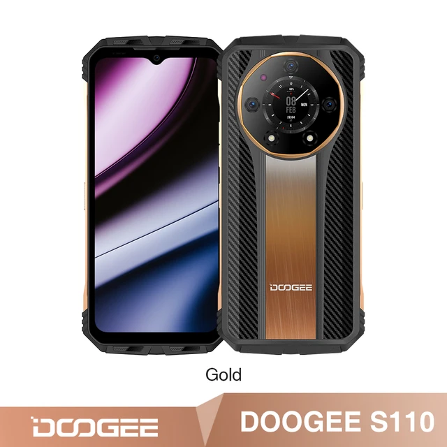 DOOGEE S110 smartphone 6.58” Rugged Phone FHD Waterdrop Screen Helio ...