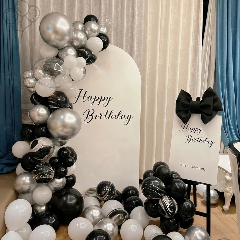 120-150cm-Custom-Arch-Kt-Board-White-Black-Custom-Name-Arch-Cutout ...