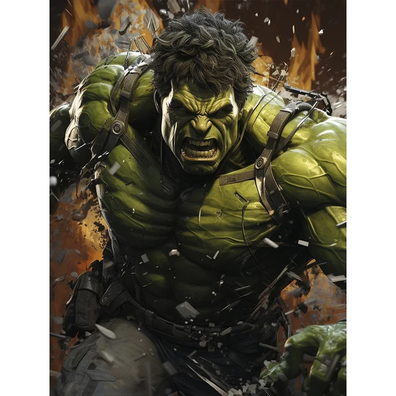 Kit-de-pintura-de-diamantes-5D-DIY-Marvel-Hulk-bordado-de-diamantes ...