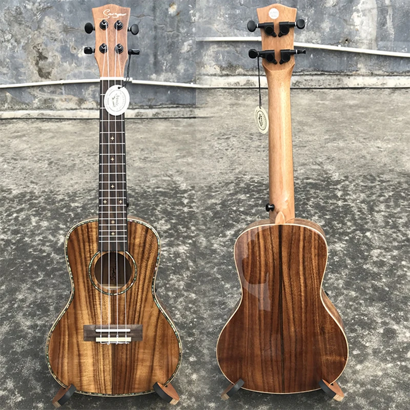 Mini Acoustic Wood Music Instruments Country Acacia Tenor 26 Inches ...