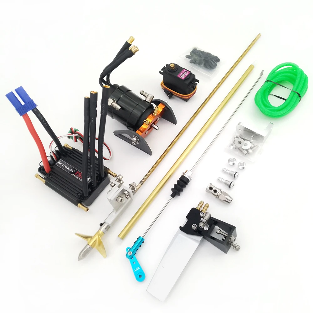 RC Speed Boat Kits 4.76mm 3/16" Shaft Strut Rudder 150A ESC 3660 Motor ...