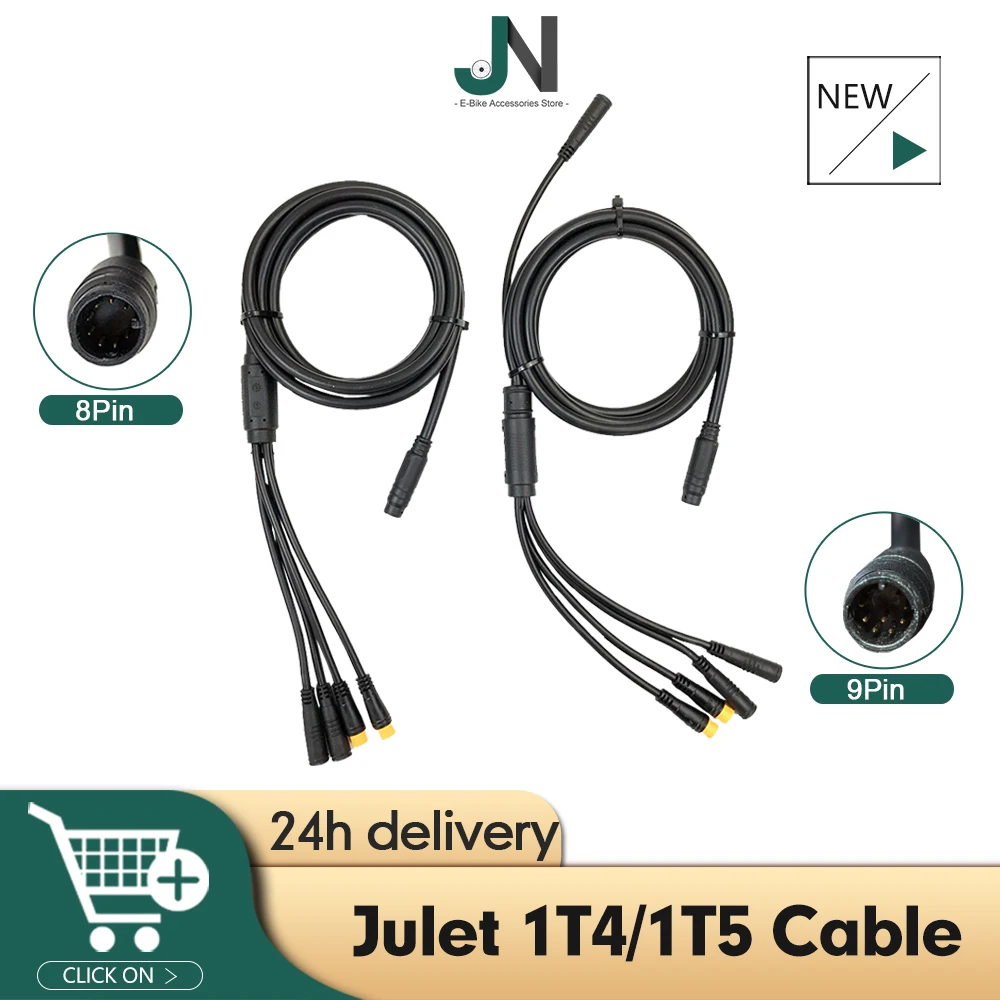 Julet-1T4-1T5-Cable-Waterproof-Plug-Connect-12V-72V-Brake-Light-Display ...
