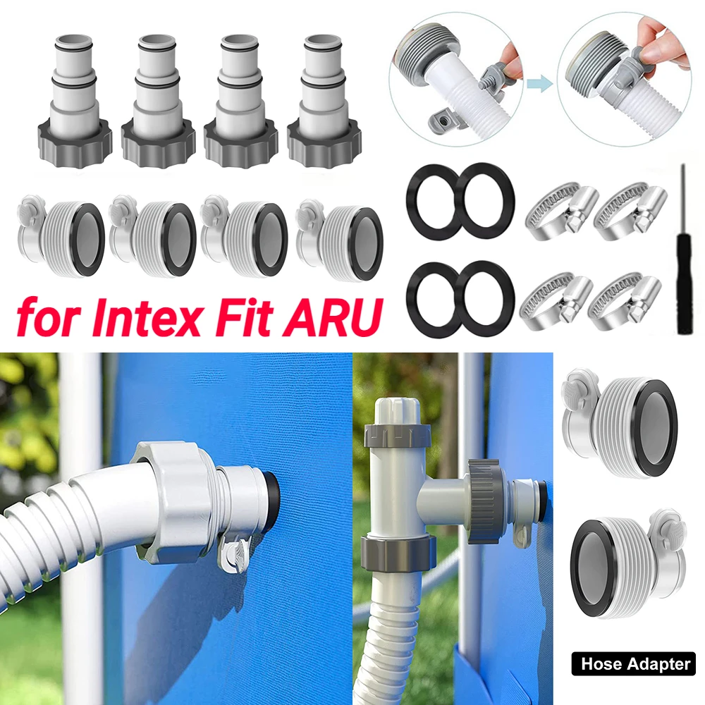 Pool-Hose-Adapter-with-Collar-Drain-Plug-Connector-Pumps-Pool ...