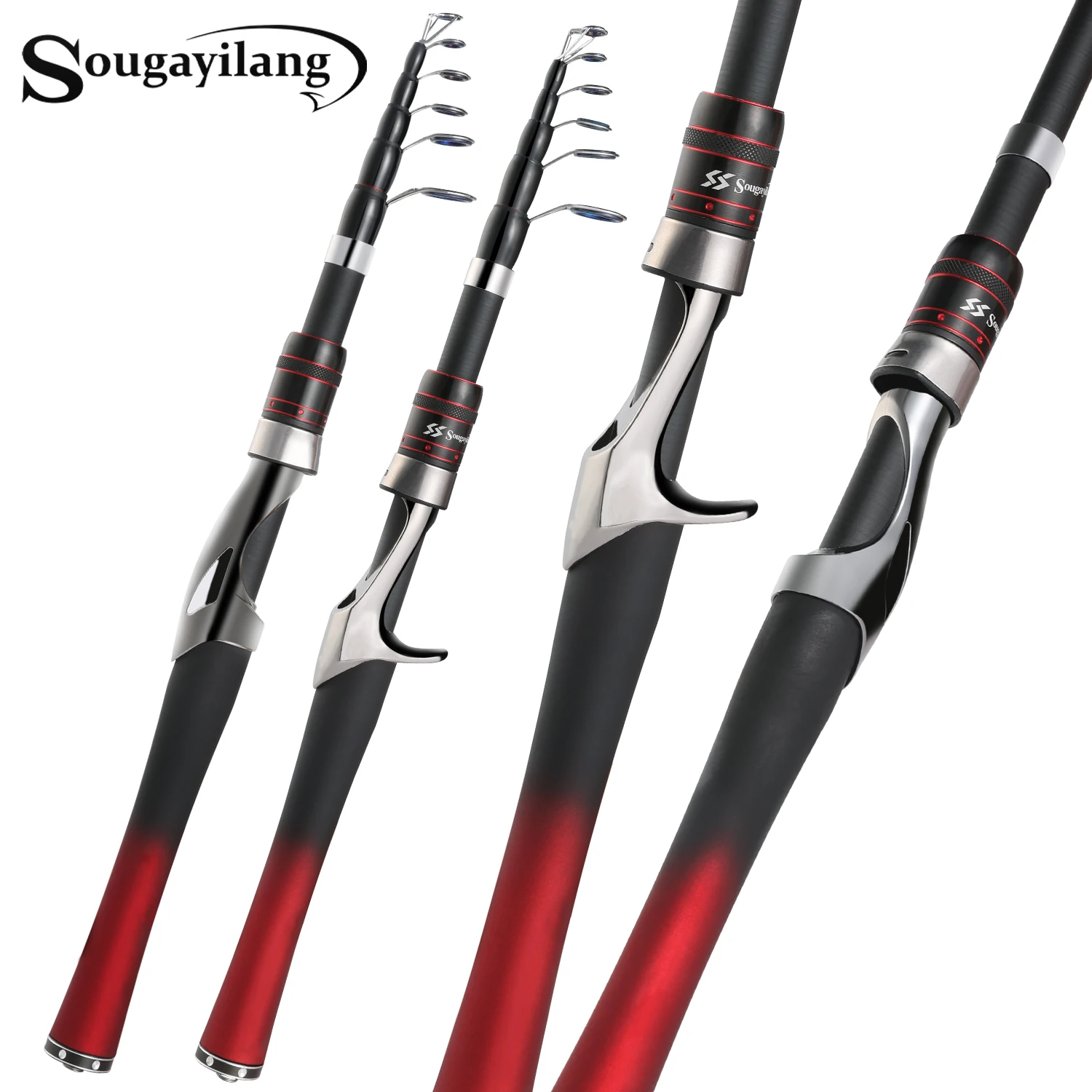 Sougayilang-1-6M-Portable-Telescopic-Spinning-Casting-Fishing-Rod ...