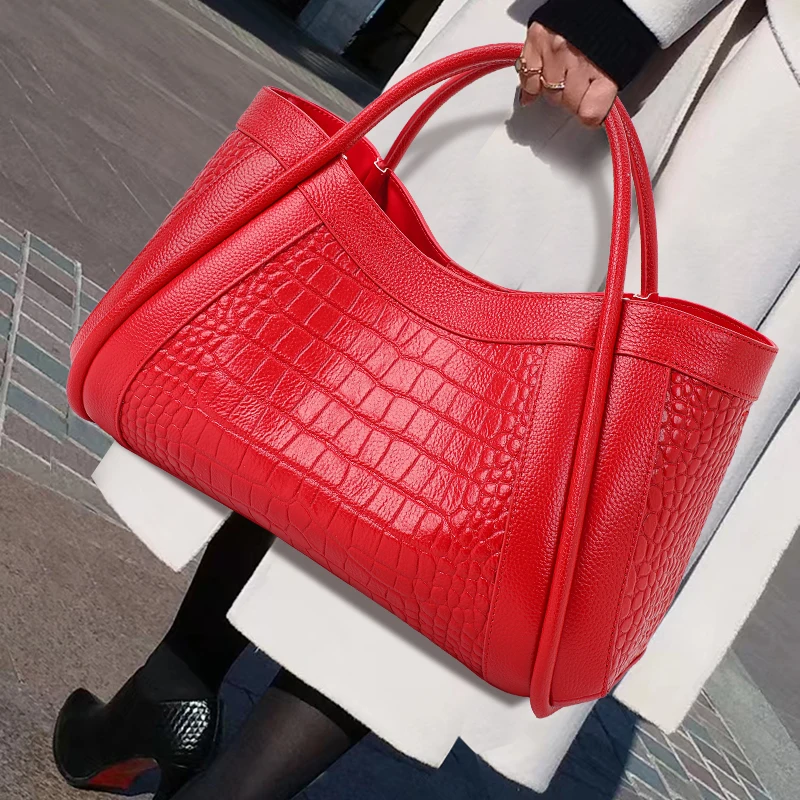 Aidrani-The-new-beautiful-solid-color-crocodile-pattern-handbag-is-made ...