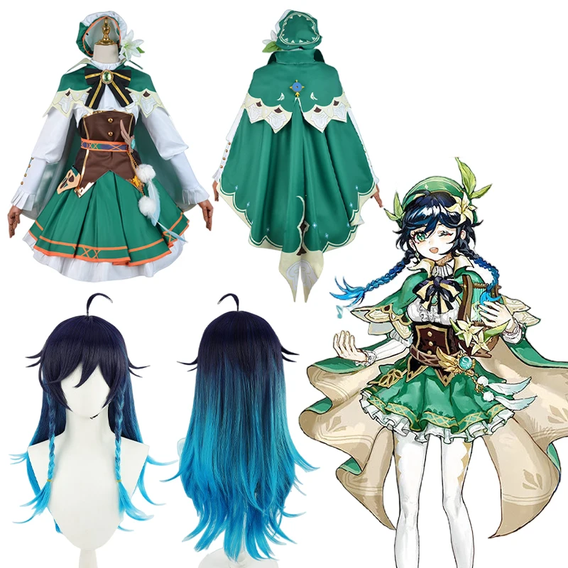 Genshin Impact Cosplay Costumes | Venti Genshin Impact Costume | Venti ...