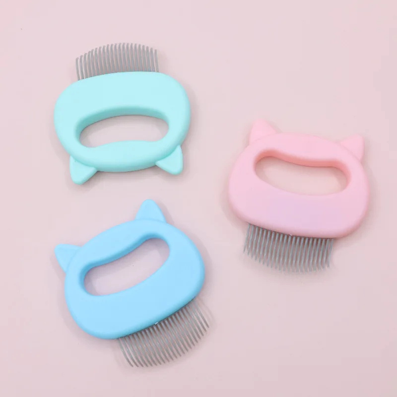 Cat-Grooming-Comb-Lightweight-and-Space-Saving-Cute-Cat-Brush-Suitable ...