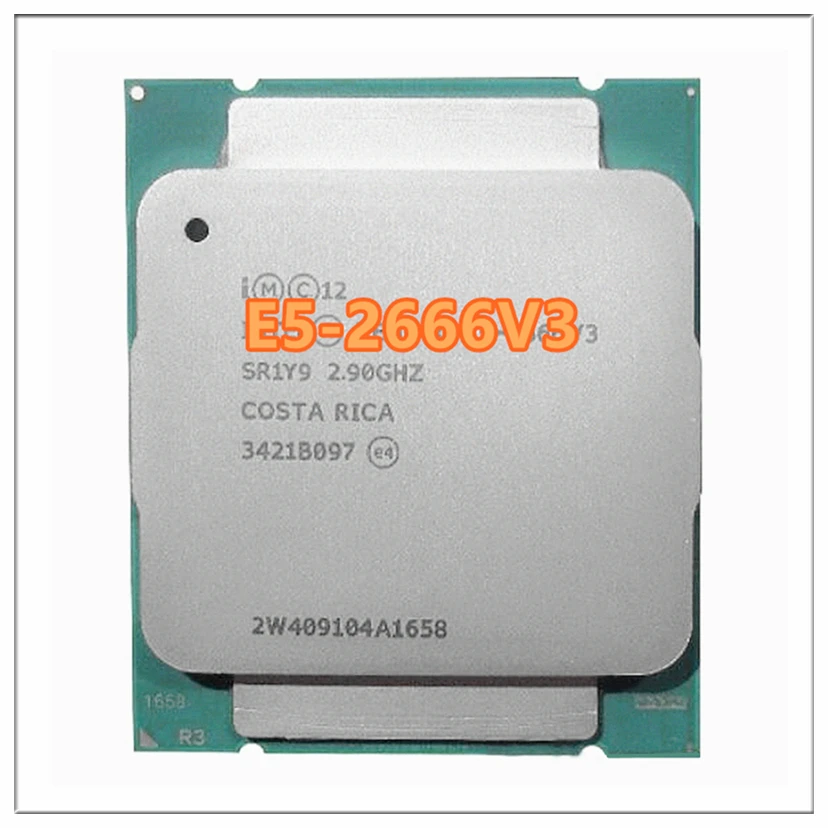Original Xeon E5-2666V3 E5 2666v3 E5 2666 v3 2.9 GHz Usado Dez-Core Vinte-Thread Processador CPU ...