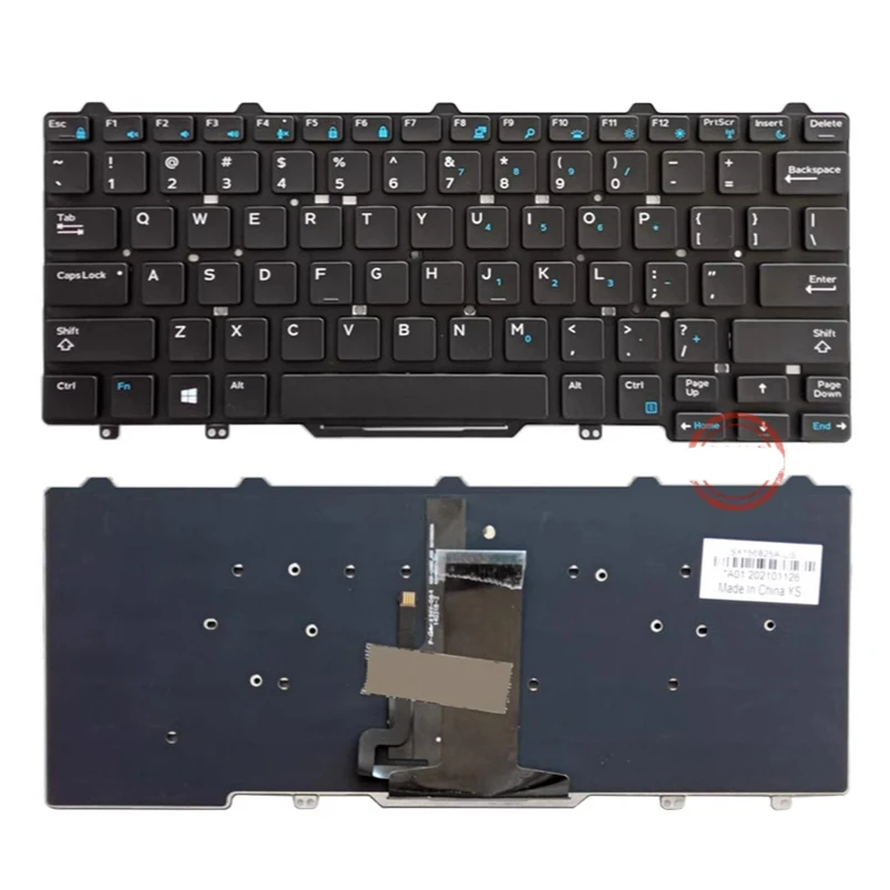 for-Dell-E5470-E7470-Laptop-Keyboard-Latitude-7490-5480-5488-7480-5450 ...