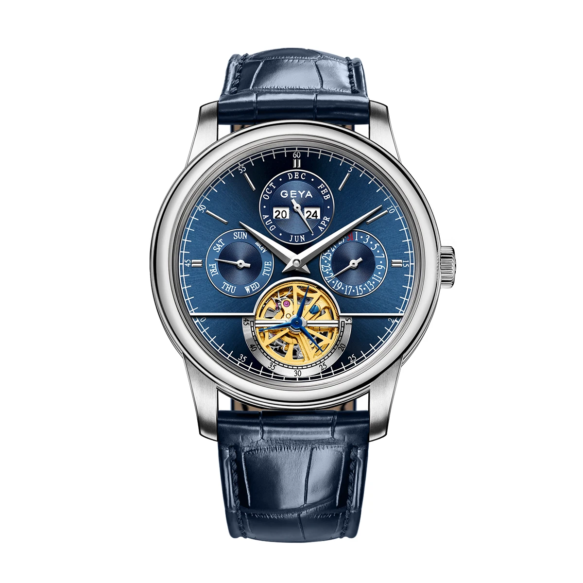 GEYA-Luxury-High-end-Automatic-Mechanical-Men-s-Watch-Year-Month-Week ...