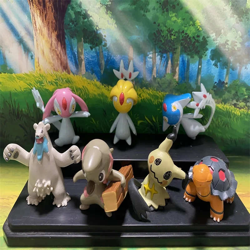 Genuine Pokemon Action Figure Mc Azelf Uxie Mesprit Mimikyu Rare Out of ...