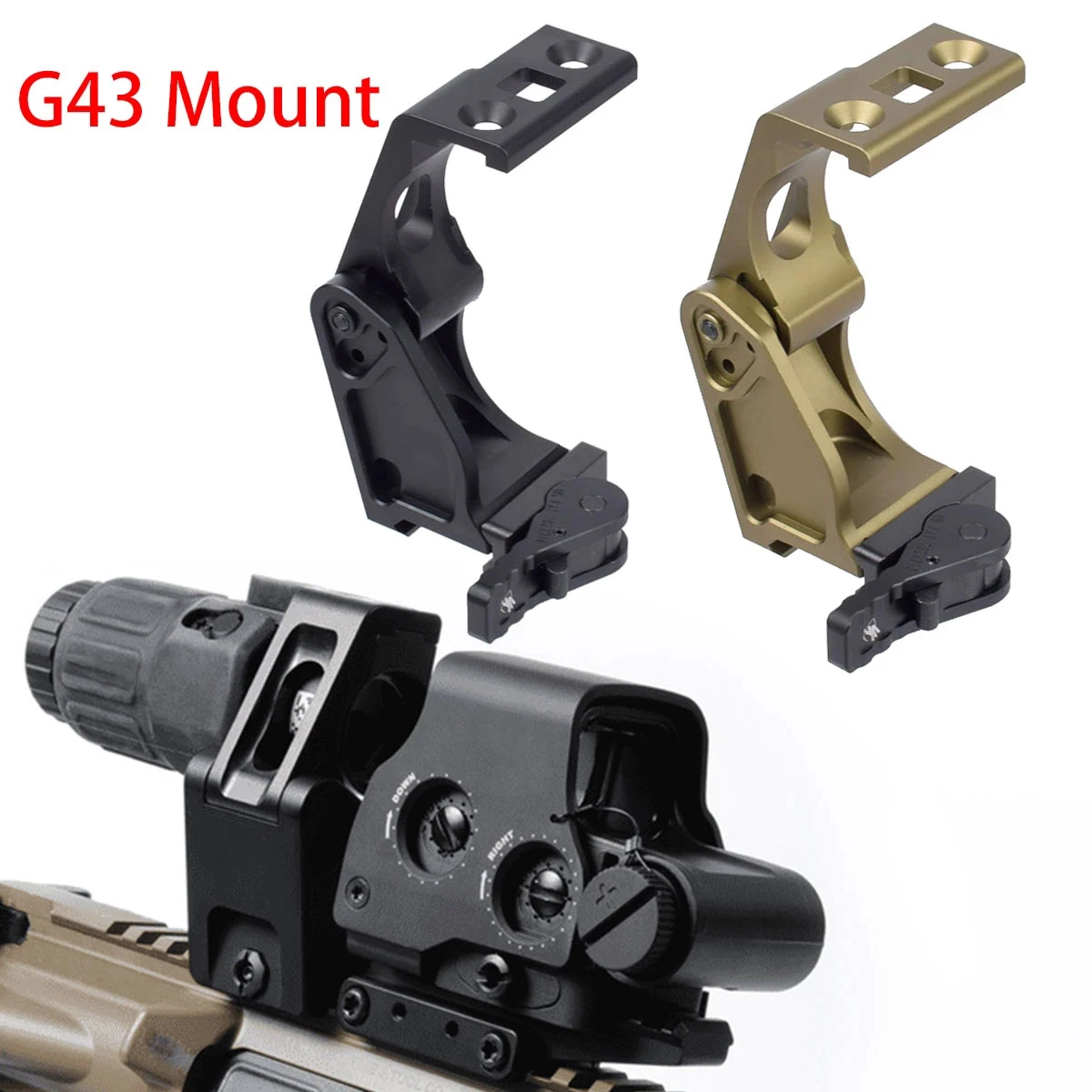 FTC 마운트 G43 돋보기 3X Mag 라이플 스코프, 에어소프트 라이플 레드 도트 사이트 마운트 사냥|산 범위& 액세서리 ...