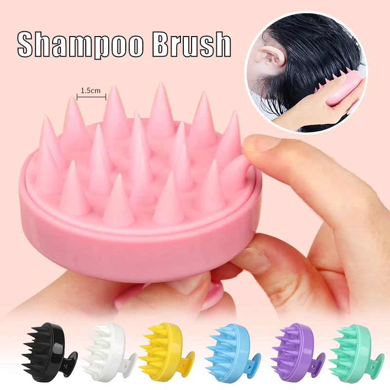 Multifunctional Silicone Scalp Massage Comb Hair Washing Comb Body ...