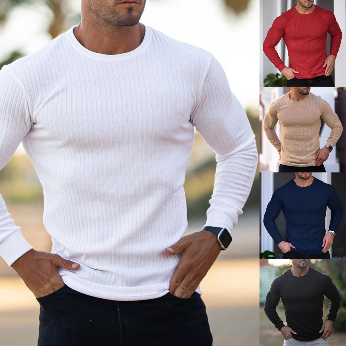 Spring-Autumn-Fashion-Turtleneck-Mens-Thin-Sweaters-Casual-Roll-Neck ...