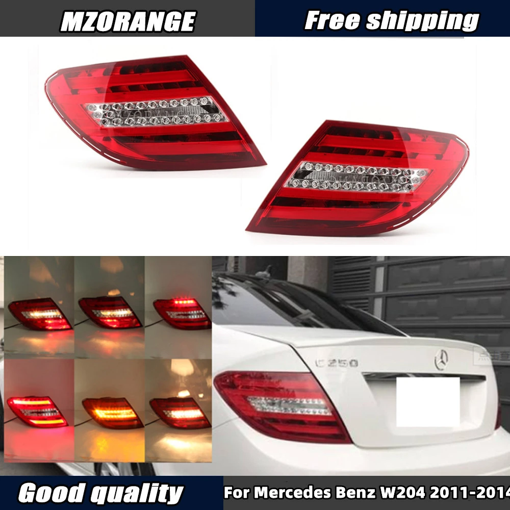 Tail Light LED For Mercedes Benz W204 C180 C200 2011 2012 2013 2014 ...
