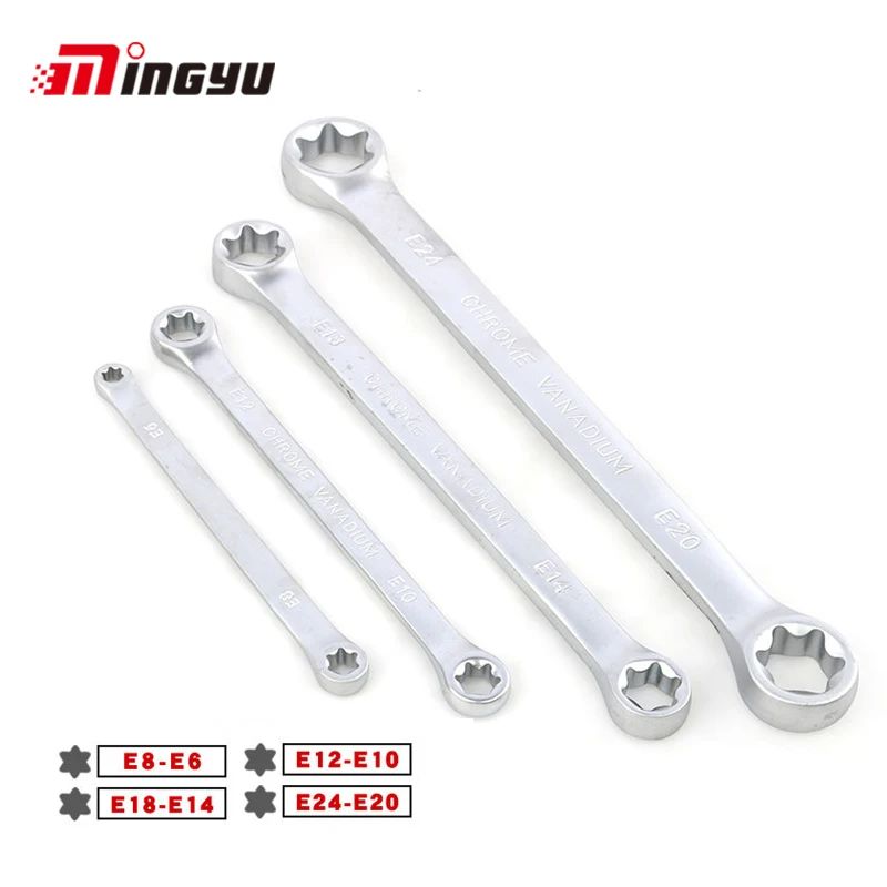 E-Type-Double-Head-Box-End-Wrenches-Tool-E6-E8-E12-E18-E24-Trox-Set ...