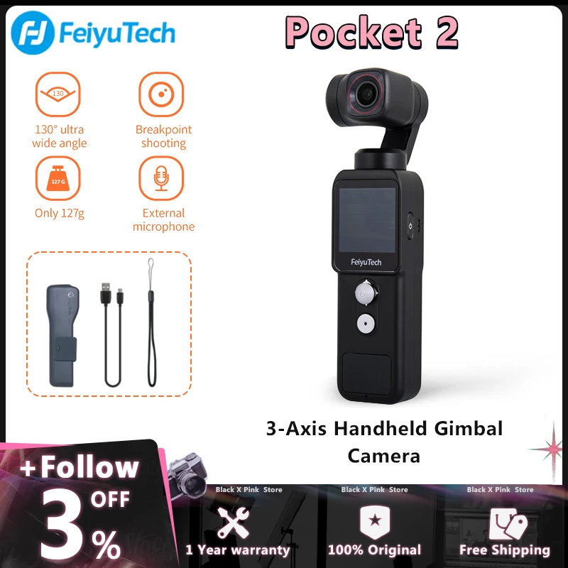FeiyuTech-Feiyu-Pocket-2-Handheld-3-Axis-Gimbal-Stabilized-4K-Video ...