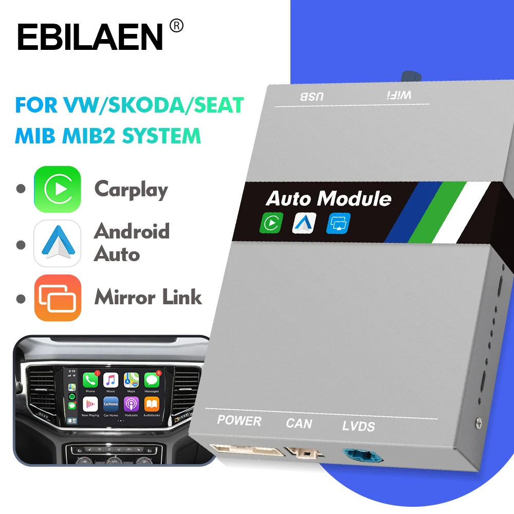 EBILAEN-Wireless-Carplay-Android-Auto-Module-Box-For-VW-Volkswagen ...