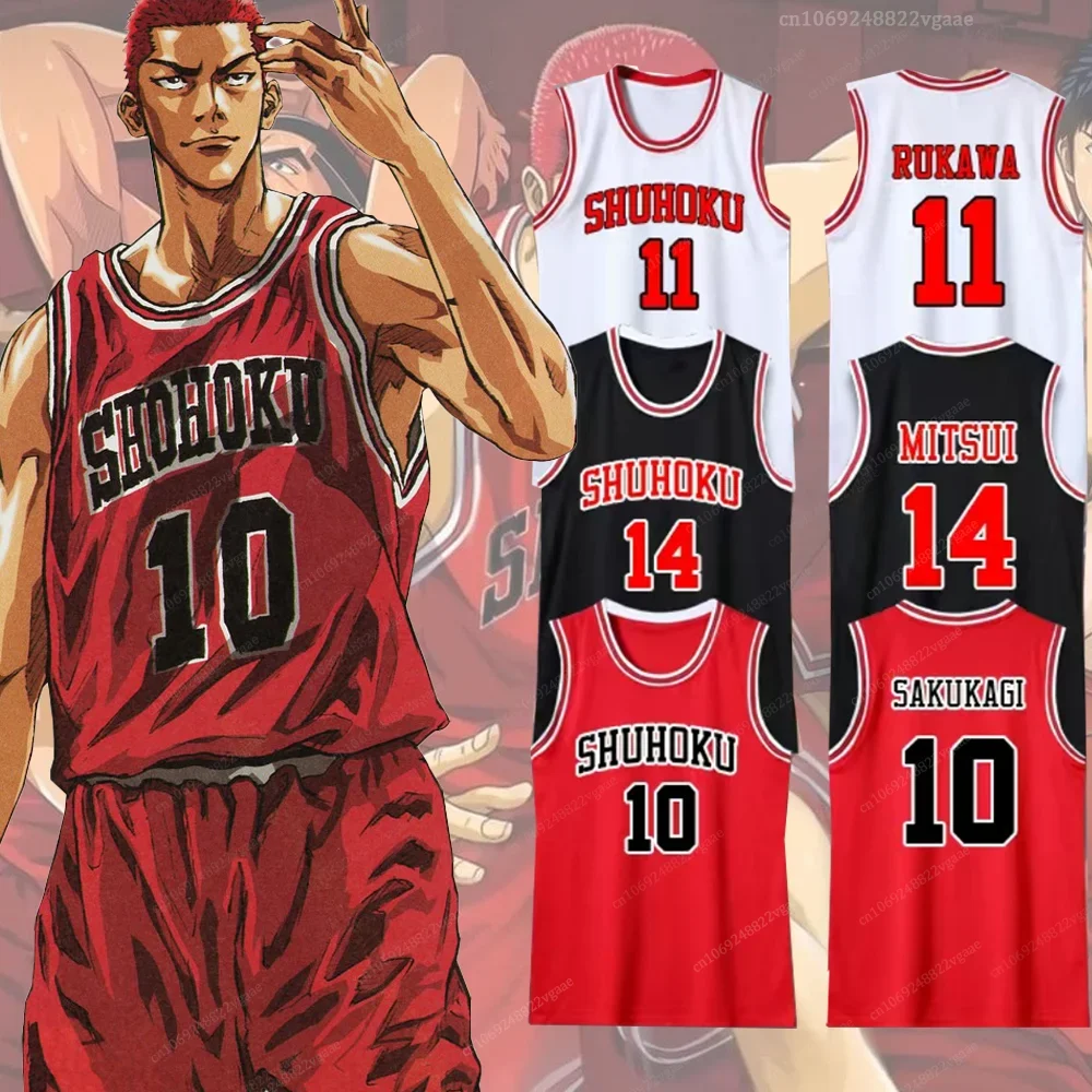 Anime-Sakuragi-Hanamichi-Cosplay-Jersey-Slam-Dunk-Shohoku-uniforme-de ...