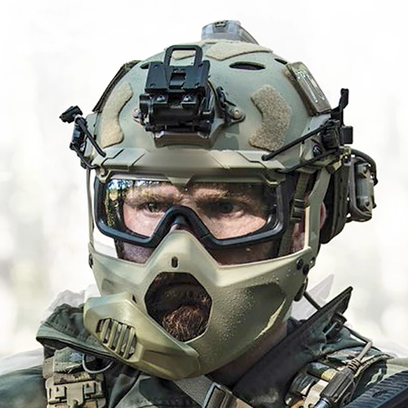WoSporT-Hunting-Airsoft-Split-Goggle-Mask-Safety-Goggles-Lens-For ...