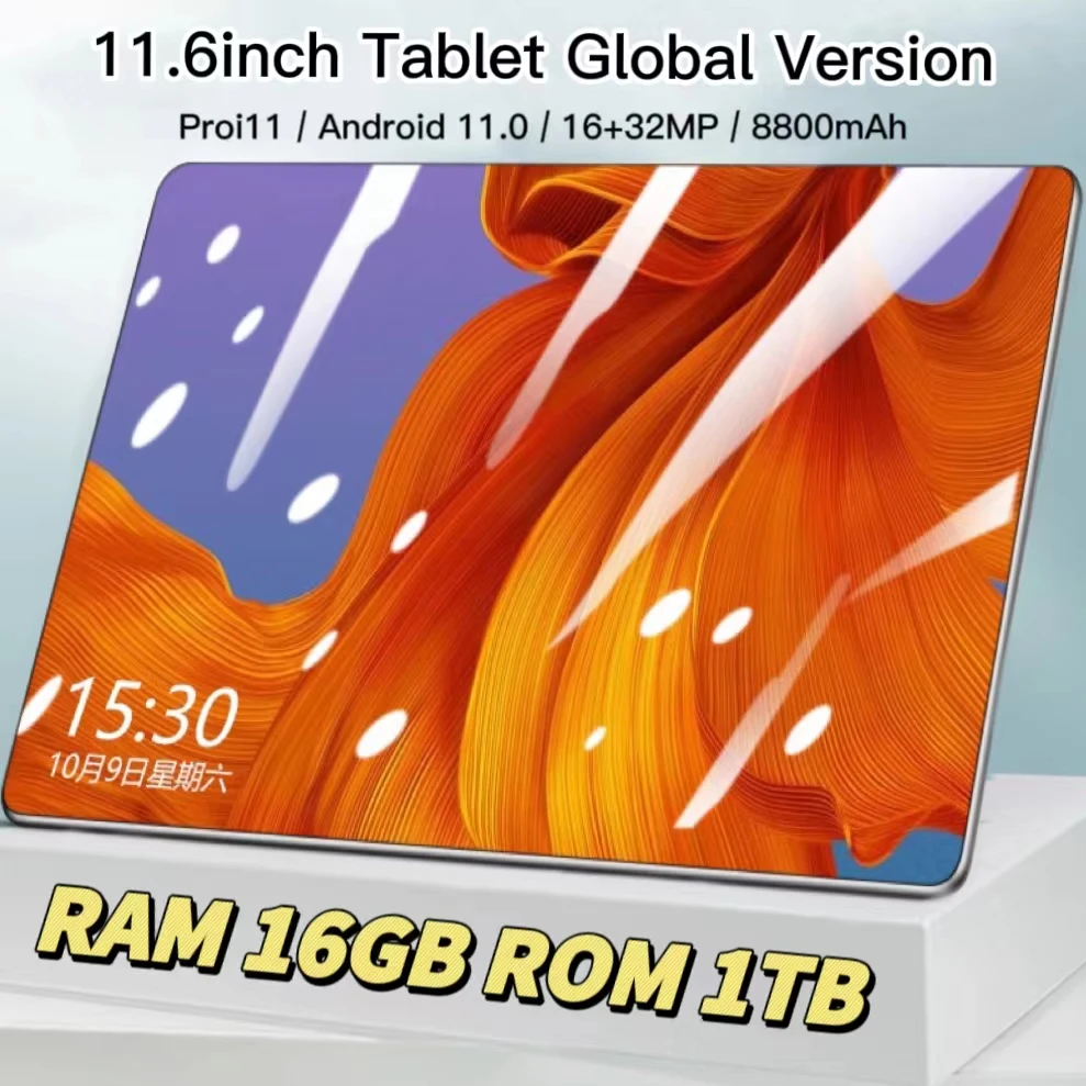 New-11-6-inch-Tablet-Android-11-0-16GB-1TB-Global-Version-Support ...
