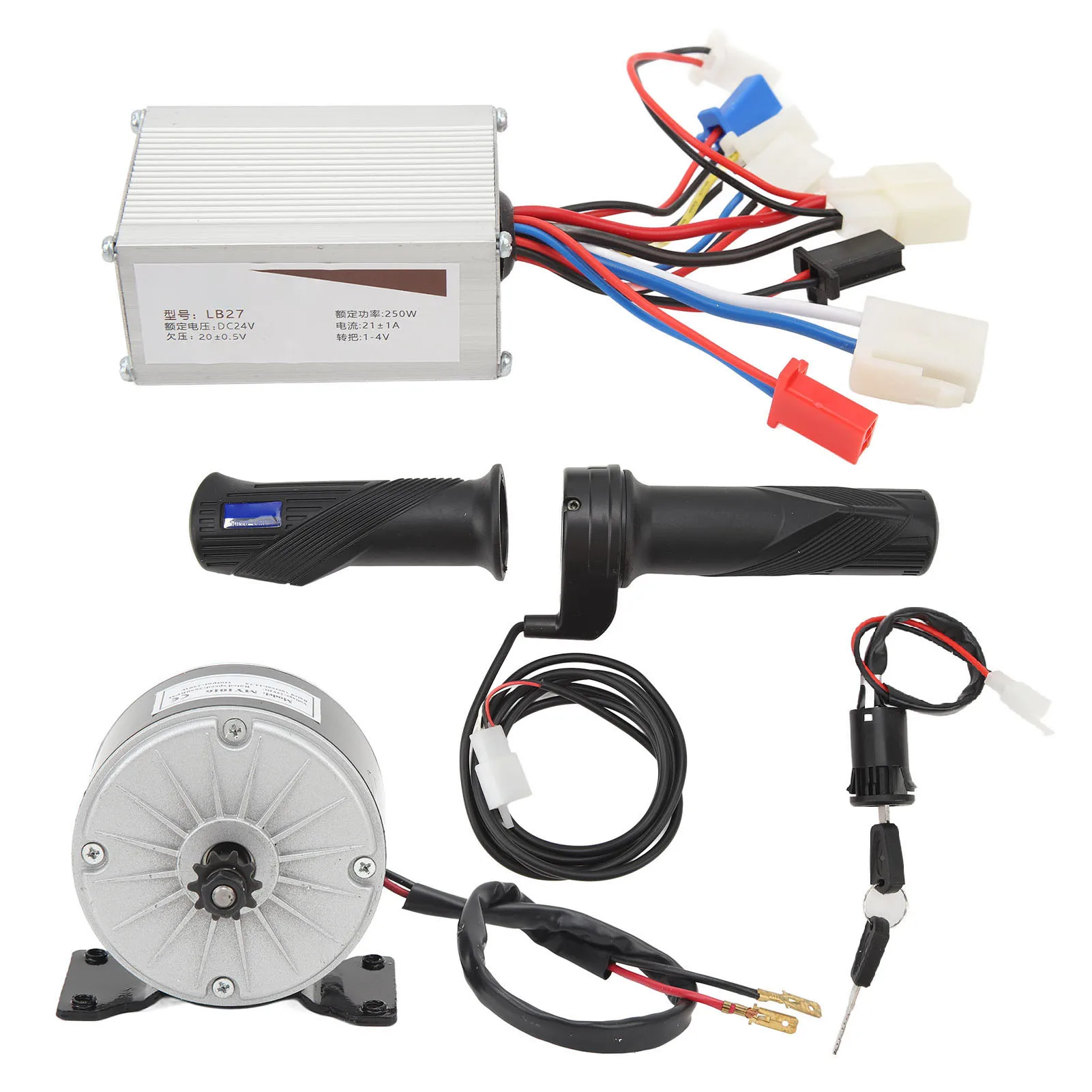 E-bike-MY1016-Motor-24V-250W-Controller-Twist-Throttle-Grips-Electric ...