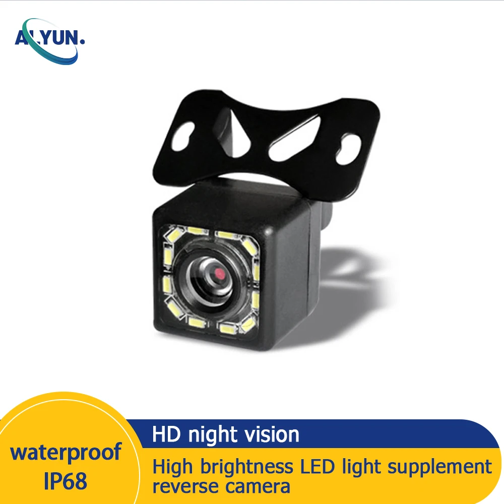 Car-Rear-View-Camera-12-LED-Night-Vision-Reversing-Auto-Parking-Monitor ...