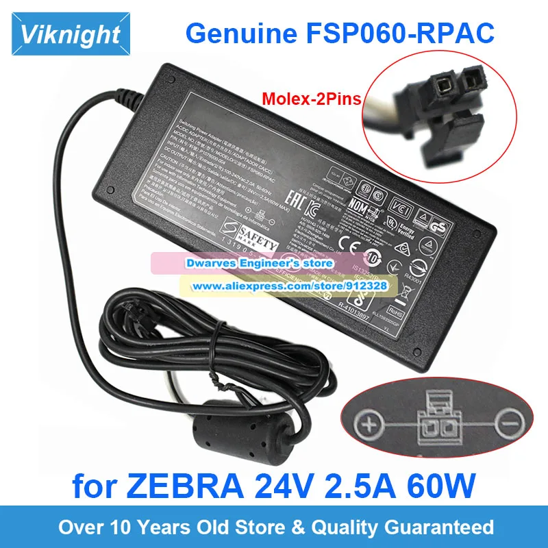 Genuine-FSP060-RPAC-AC-Adapter-24V-2-5A-Laptop-Charger-for-Zebra ...