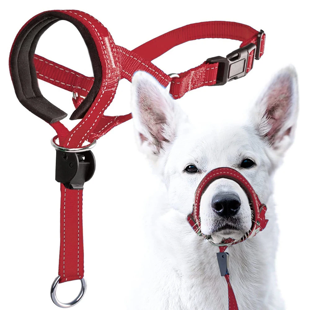 Quick-release Dog Muzzle for Dog Head Halter Muzzle with Safety Strap ...