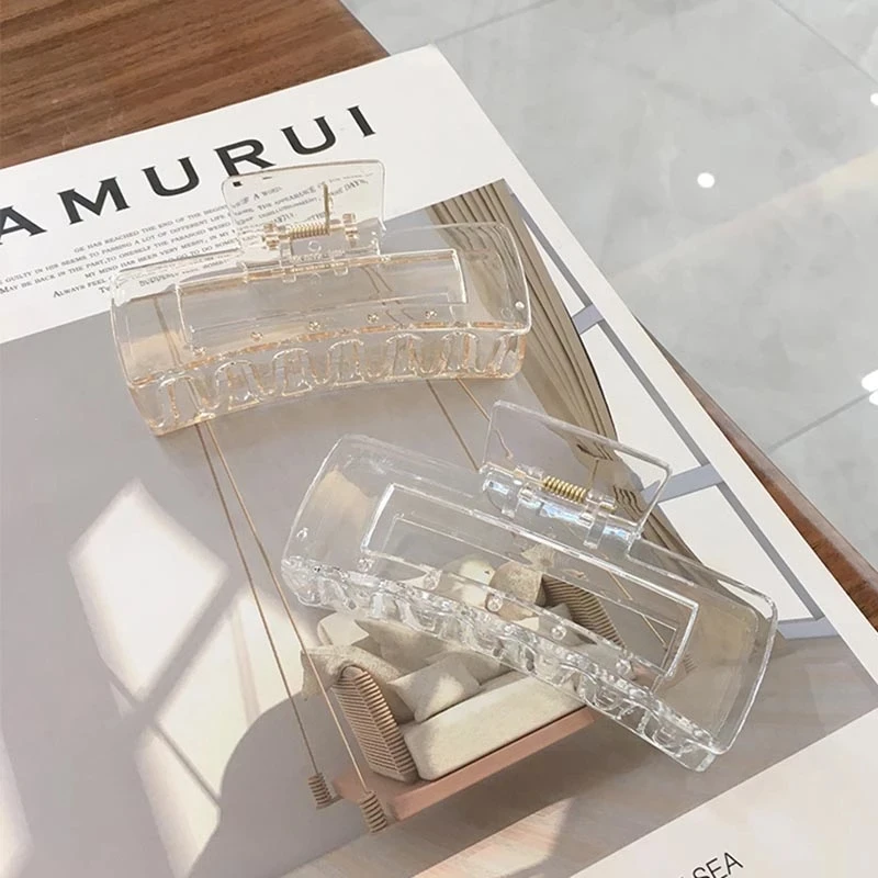 New-Claw-Clip-for-Women-Tough-Colorful-Plastic-Hair-Claw-Large-Size ...