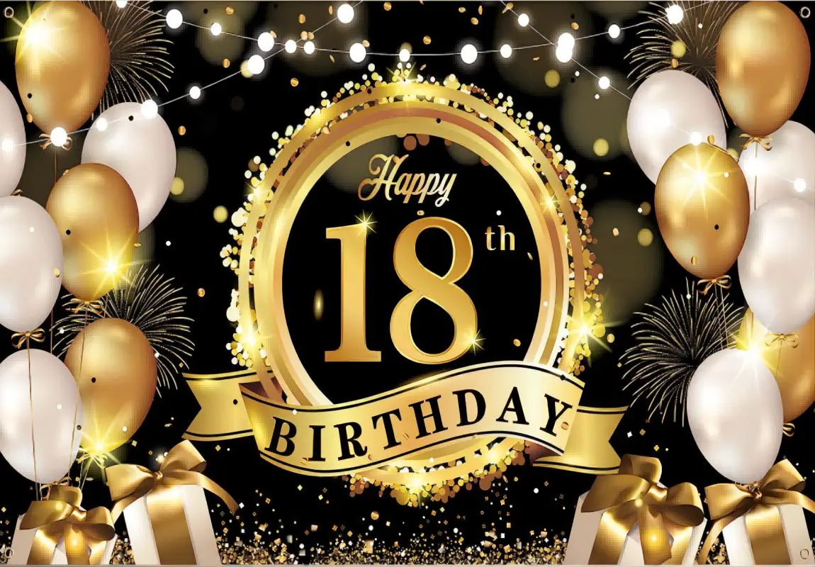 18th Birthday Background Red