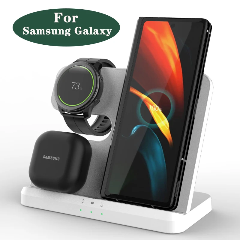 New-Galaxy-Watch-6-Charger-Stand-3-in-1-Samsung-S23-Ultra-S22-S21-S20 ...