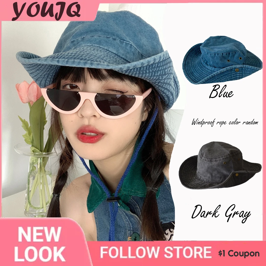 Cool Girl Bucket Hats for Women Y2K Summer Sun Men Panama Fishing Cap ...