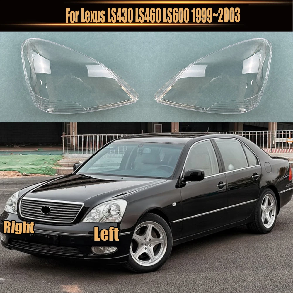 For Lexus LS430 LS460 LS600 1999~2003 Headlamp Transparent Cover ...