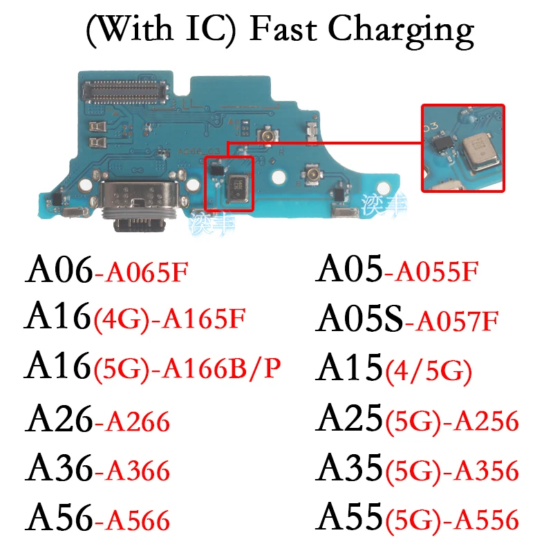 Usb Dock Charger Ports for Samsung Galaxy A05S A15 A25 A26 A36 A56 A35 ...