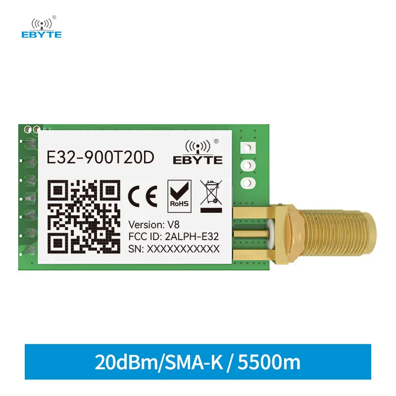 LoRa-Module-868MHz-915M-EBYTE-E32-900T20D-V8-100mW-Long-Range-IoT-uhf ...