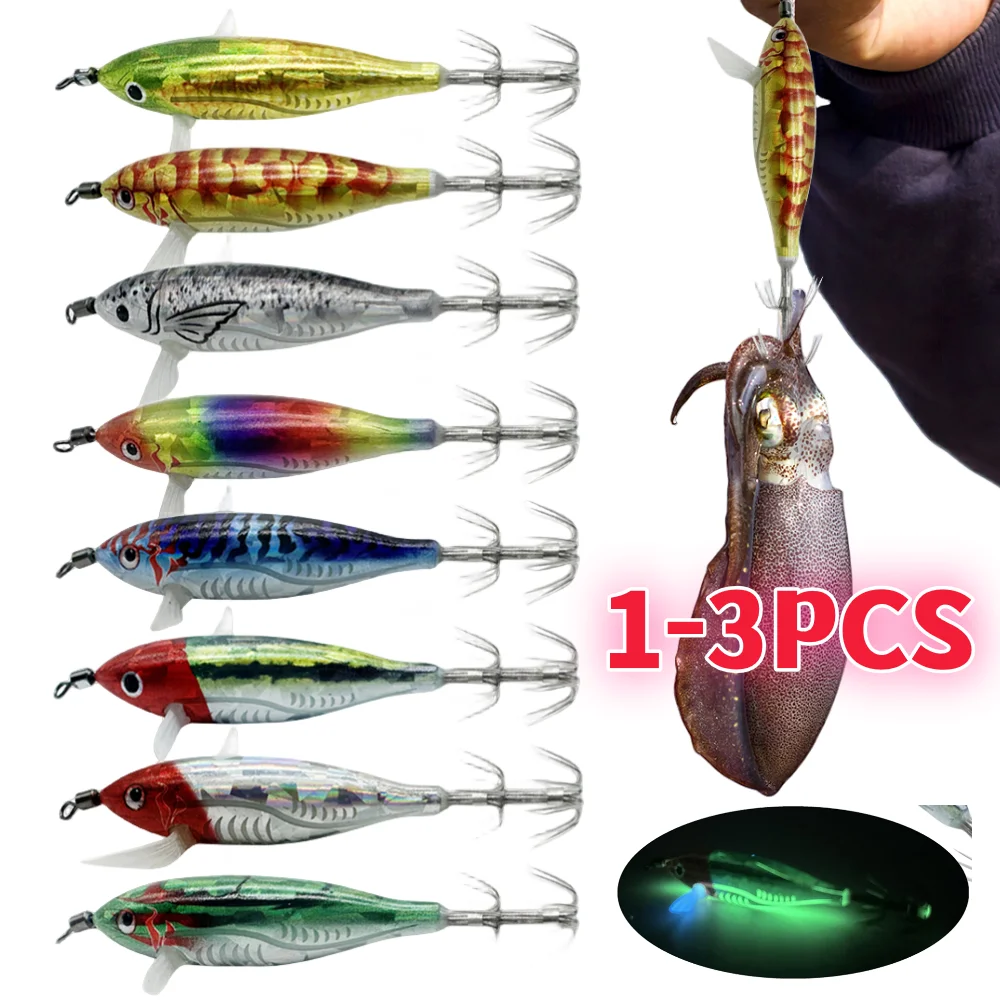Luminous-Fishing-Lures-Octopus-Cuttlefish-Fishing-Baits-Luminous ...
