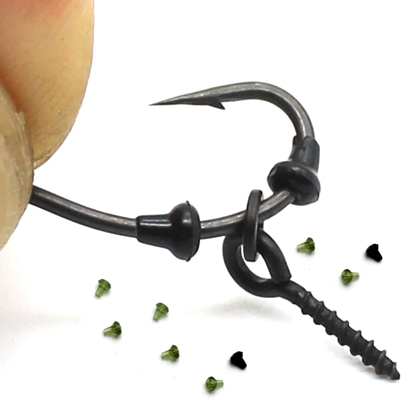 75pcs-Carp-Fishing-Hook-Connect-Hook-Beads-Swivel-Ready-D-rig-Line ...