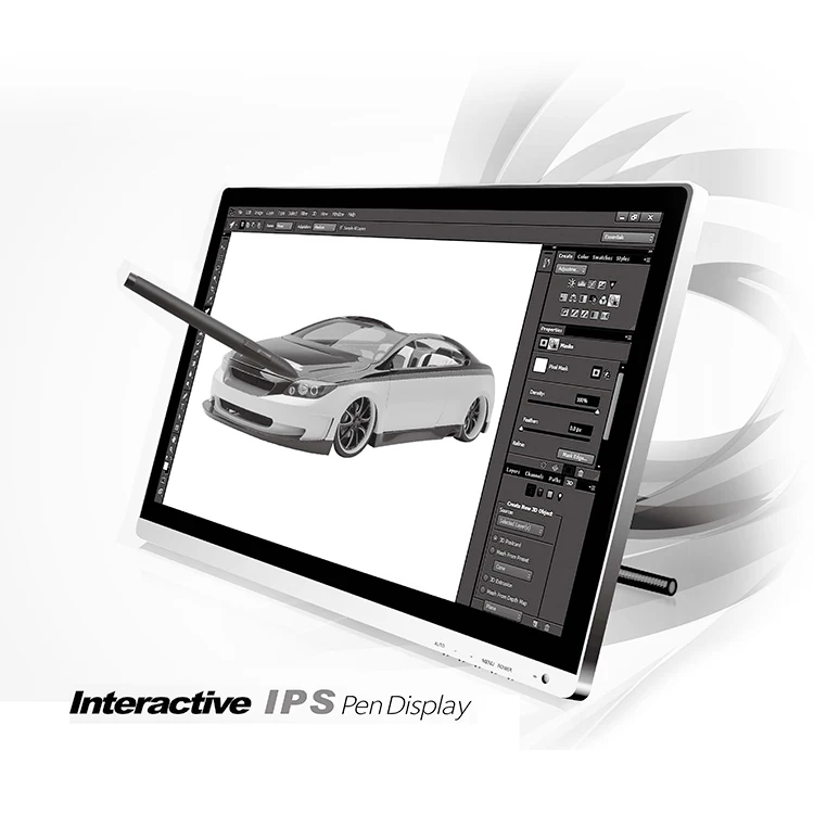 Wide-Color-Graphic-LCD-2048-Levels-Drawing-Pen-Digital-Tablet-IPS-LCD ...